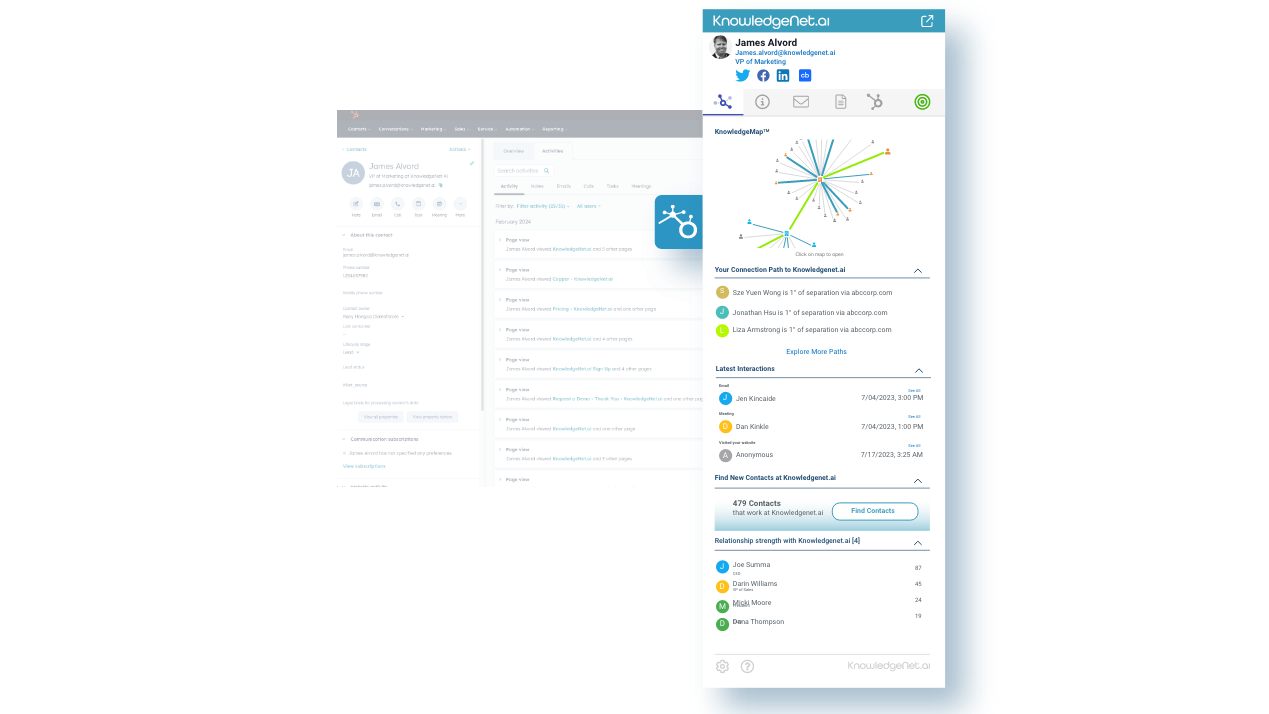 Integración de KnowledgeNet.ai con HubSpot | Conéctala aquí